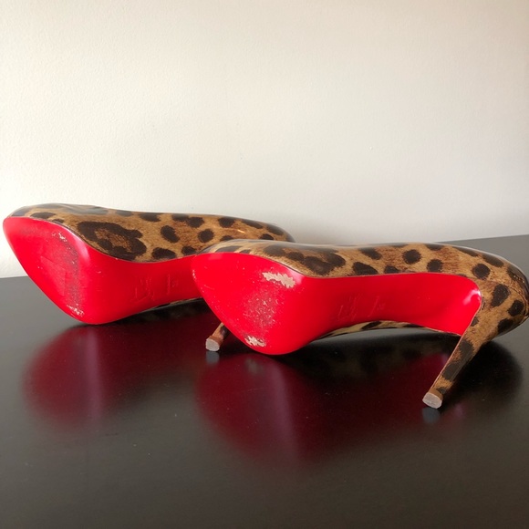 Christian Louboutin | Shoes | Christian Louboutin Patent Leopard Print ...
